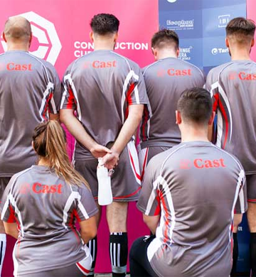 Cast Football Team Compete In The IBI Construction Cup | News | Cast